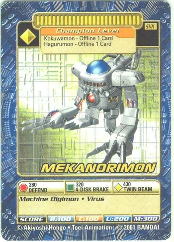 Card:Mekanorimon | DigimonWiki | Fandom