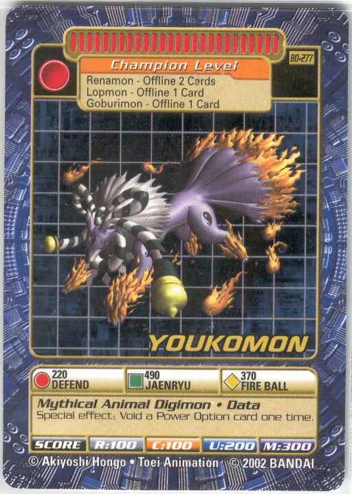 Card:Youkomon | DigimonWiki | Fandom
