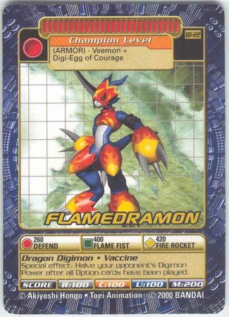Flamedramon Evolution Chart