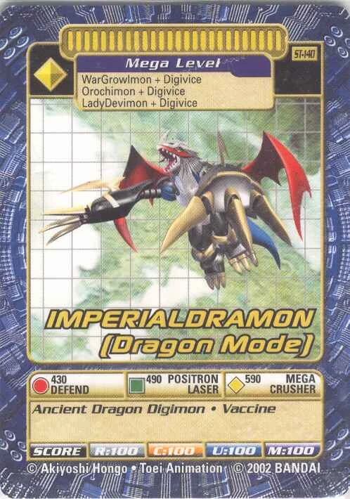Digimon Imperialdramon Card