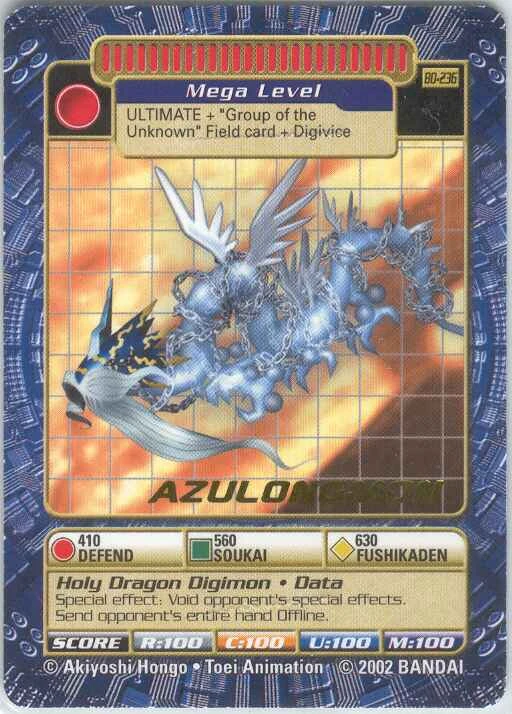 Azulongmon Card