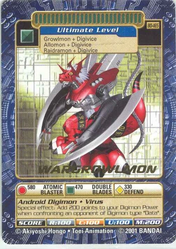 Card:WarGrowlmon | DigimonWiki | Fandom