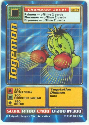 Card:Togemon | DigimonWiki | Fandom