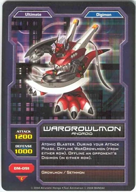 Card:WarGrowlmon | DigimonWiki | Fandom