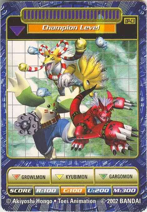 Card:Growlmon, Kyubimon, Gargomon | DigimonWiki | Fandom