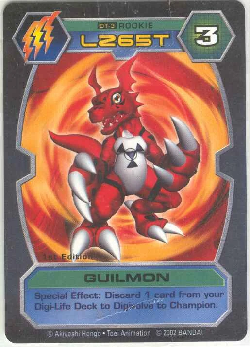 Digimon Guilmon Card