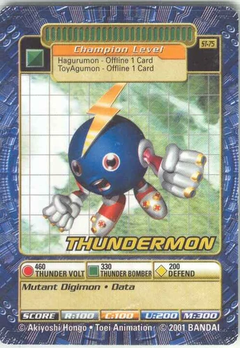 Card:Thundermon | DigimonWiki | Fandom