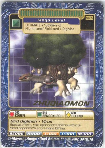 Card:Zhuqiaomon | DigimonWiki | Fandom