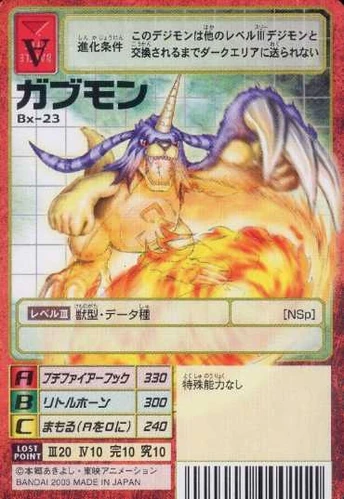 Card:Gabumon | DigimonWiki | Fandom