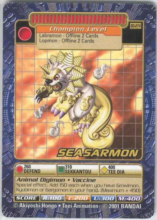Card:Seasarmon | DigimonWiki | Fandom