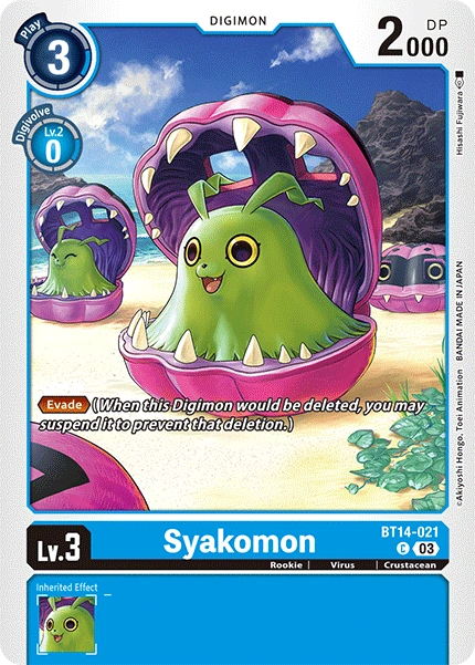 Syakomon (BT14-021) | DigimonCardGame Wiki | Fandom