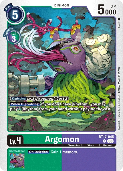 Argomon (BT17-045) | DigimonCardGame Wiki | Fandom