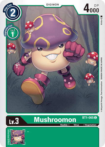 Mushroomon (BT1-065) | DigimonCardGame Wiki | Fandom
