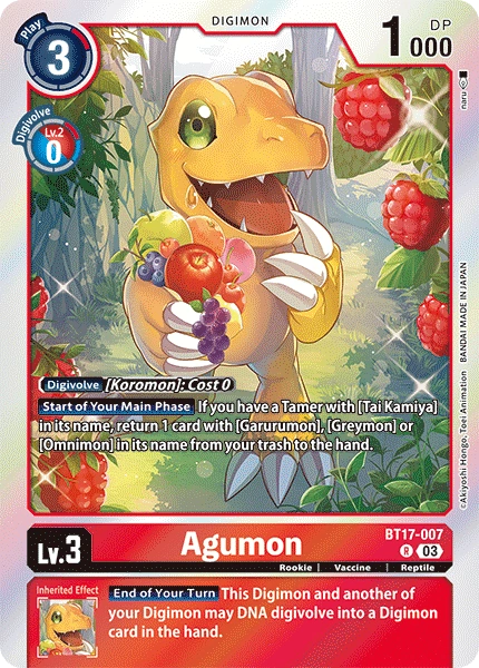 Agumon (BT17-007) | DigimonCardGame Wiki | Fandom
