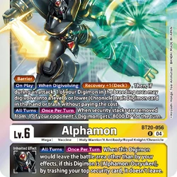 digimon alphamon deck