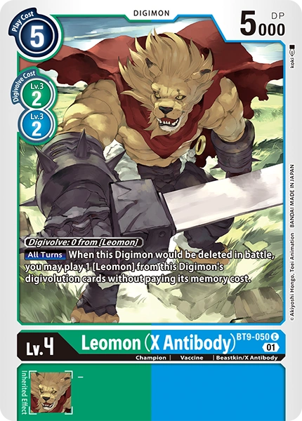 Leomon (X Antibody) (BT9-050) | DigimonCardGame Wiki | Fandom