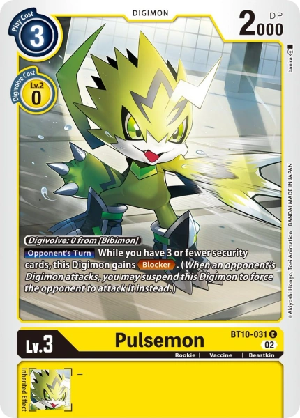 Pulsemon (BT10-031) | DigimonCardGame Wiki | Fandom
