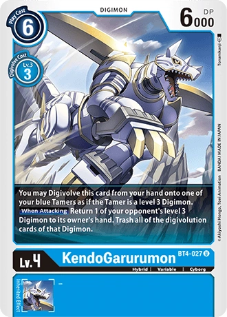 KendoGarurumon (BT4-027) | DigimonCardGame Wiki | Fandom
