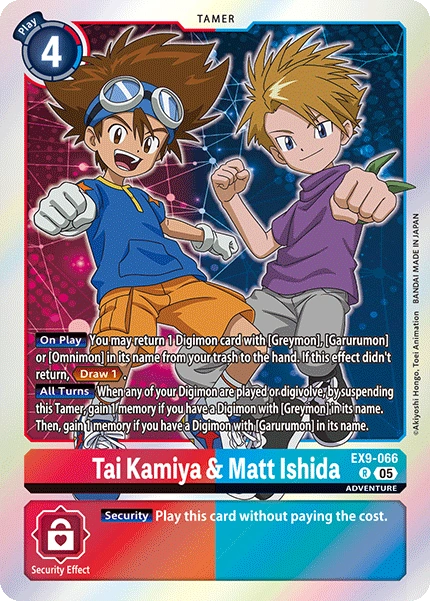 Tai Kamiya & Matt Ishida (EX9-066) | DigimonCardGame Wiki | Fandom