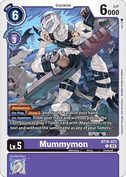 Mummymon (BT16-073) | DigimonCardGame Wiki | Fandom