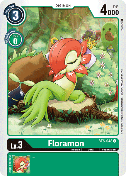 Floramon (BT5-048) | DigimonCardGame Wiki | Fandom