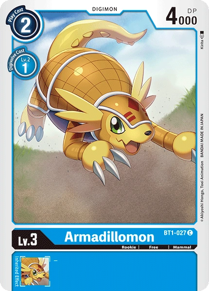 Armadillomon (BT1-027) | DigimonCardGame Wiki | Fandom