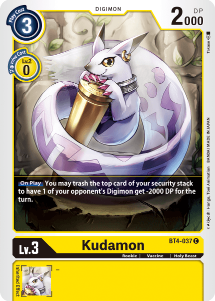 Kudamon (BT4-037) | DigimonCardGame Wiki | Fandom