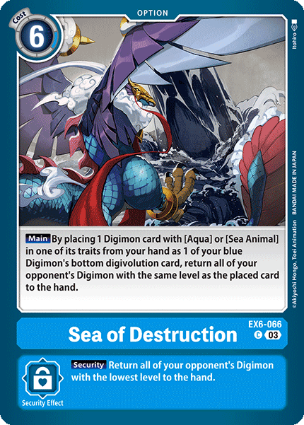 Sea of Destruction (EX6-066) | DigimonCardGame Wiki | Fandom