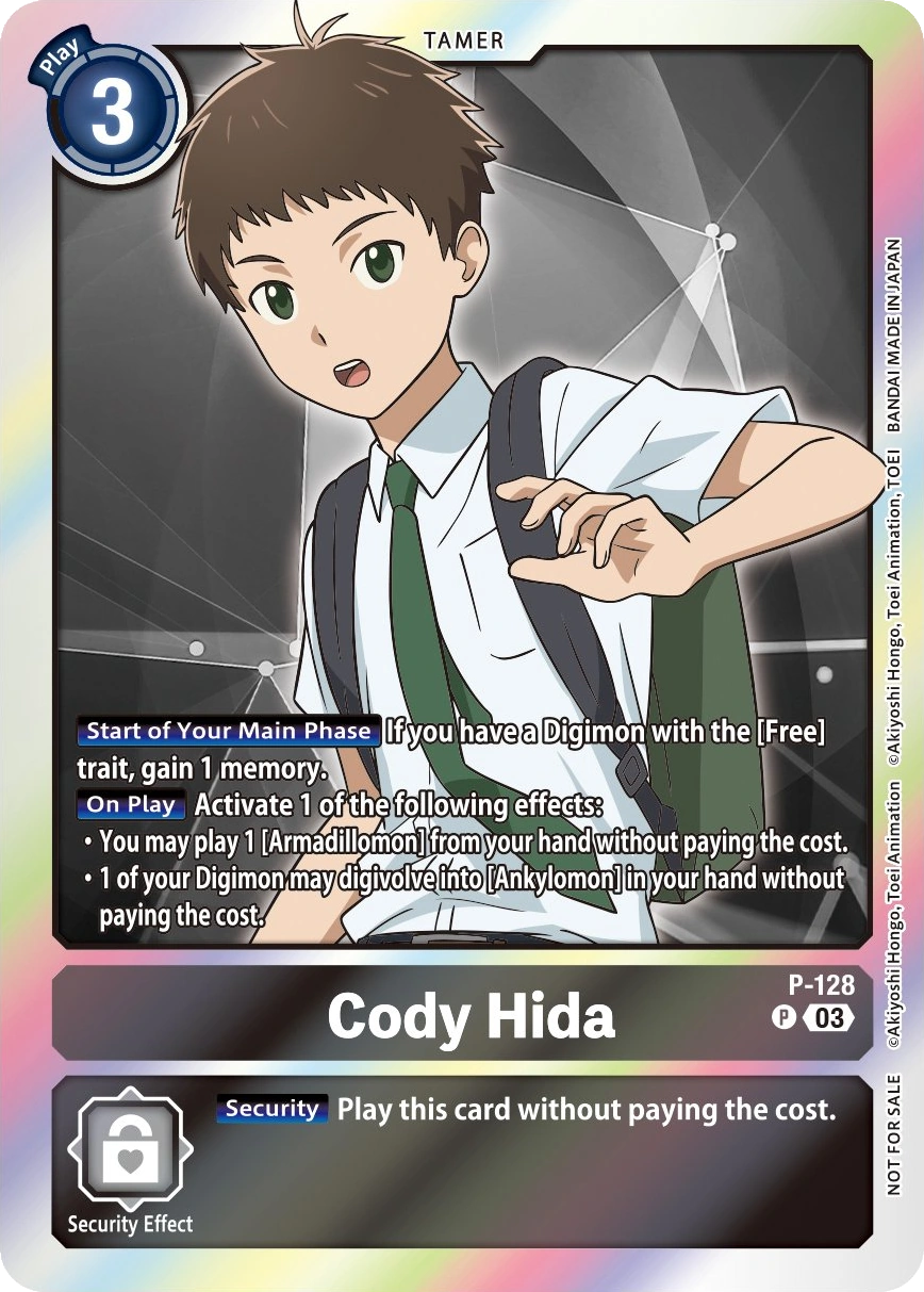 Cody Hida (P-128) | DigimonCardGame Wiki | Fandom