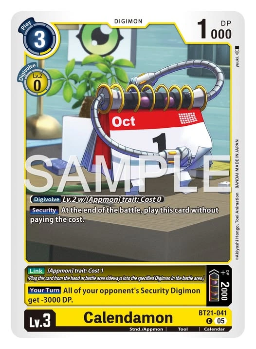 Calendamon (BT21-041) | DigimonCardGame Wiki | Fandom