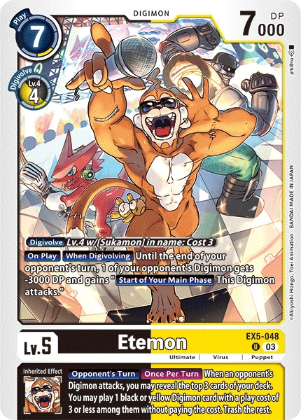 Etemon (EX5-048) | DigimonCardGame Wiki | Fandom