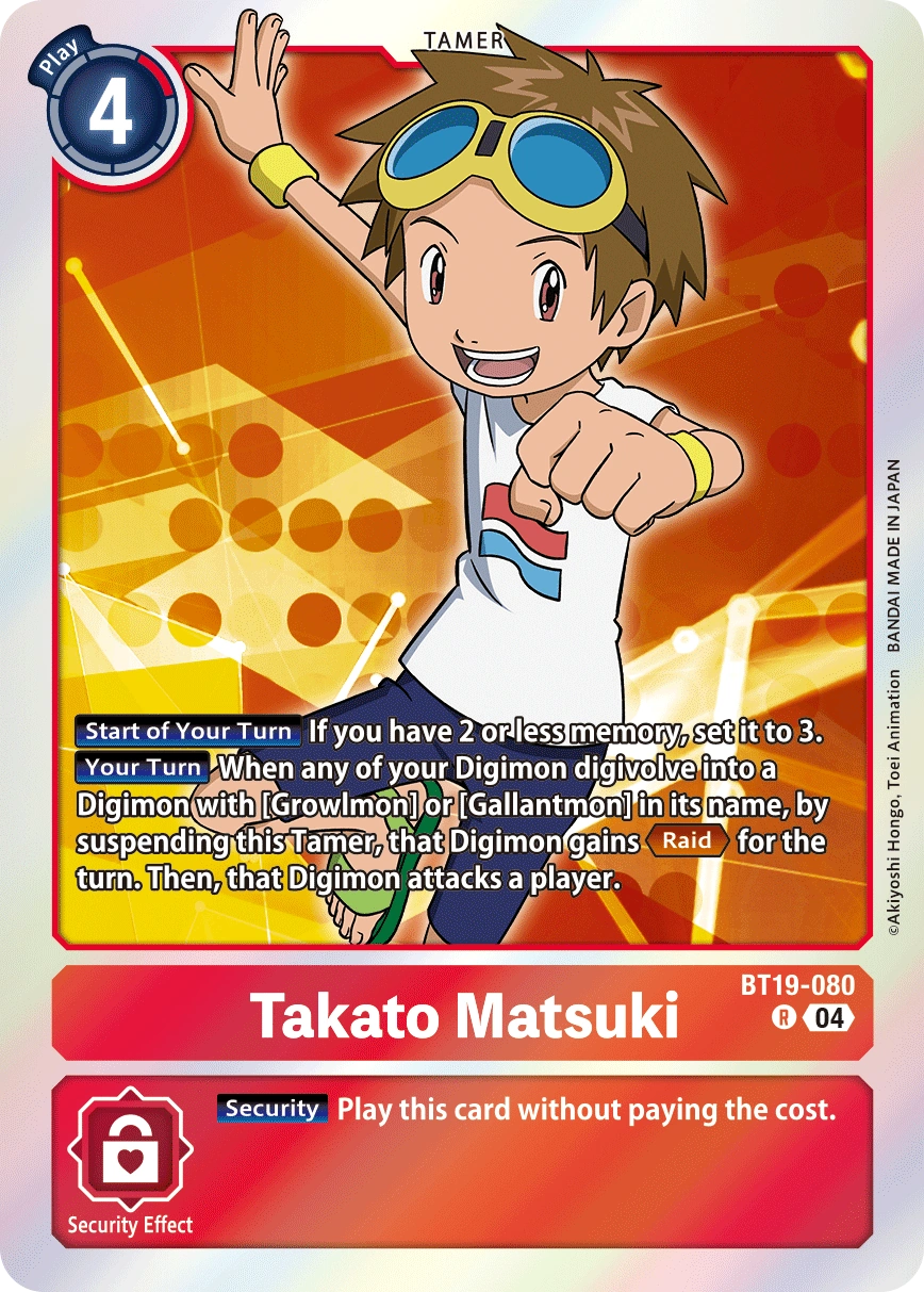 Takato Matsuki (BT19-080) | DigimonCardGame Wiki | Fandom