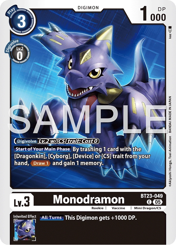 Monodramon (BT23-049) | DigimonCardGame Wiki | Fandom
