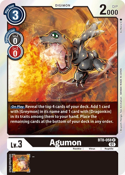Agumon (BT8-058) | DigimonCardGame Wiki | Fandom