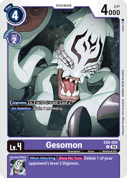 Gesomon (EX8-058) | DigimonCardGame Wiki | Fandom