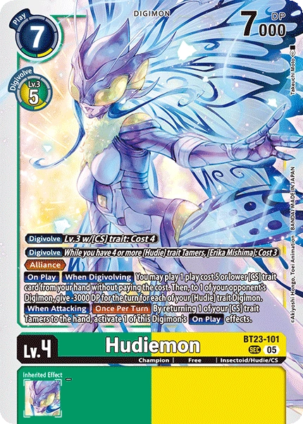 Hudiemon (BT23-101) | DigimonCardGame Wiki | Fandom