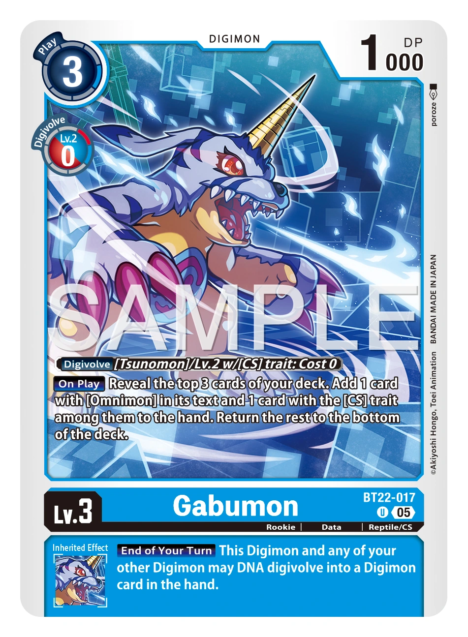 Gabumon (BT22-017) | DigimonCardGame Wiki | Fandom