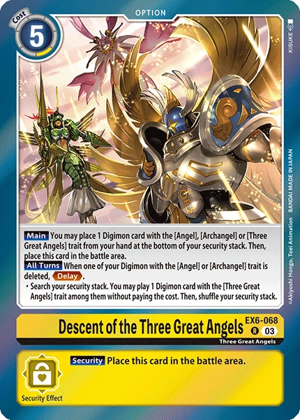 Descent of the Three Great Angels (EX6-068) | DigimonCardGame Wiki | Fandom