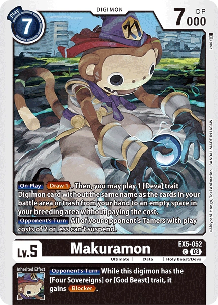 Makuramon (EX5-052) | DigimonCardGame Wiki | Fandom