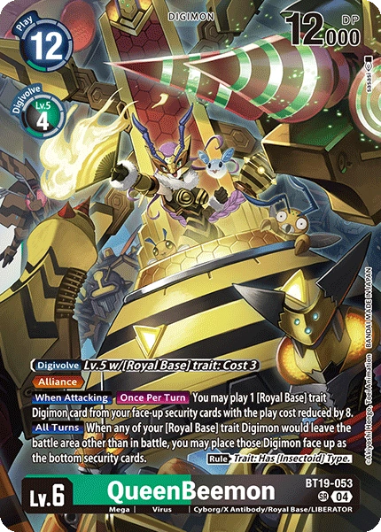 QueenBeemon (BT19-053) | DigimonCardGame Wiki | Fandom