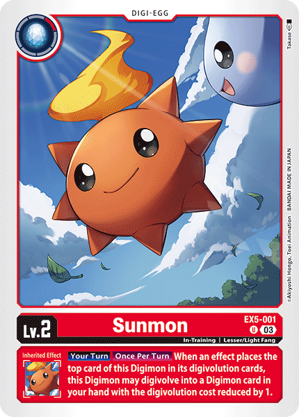 Sunmon (EX5-001) | DigimonCardGame Wiki | Fandom