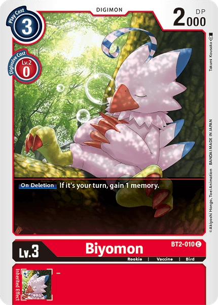 Biyomon (BT2-010) | DigimonCardGame Wiki | Fandom