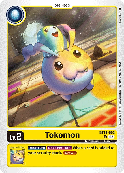Tokomon (BT14-003) | DigimonCardGame Wiki | Fandom