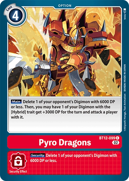 Pyro Dragons (BT12-099) | DigimonCardGame Wiki | Fandom