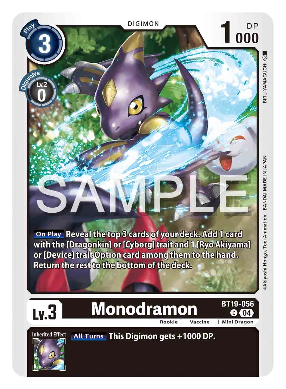 Monodramon (BT19-056) | DigimonCardGame Wiki | Fandom