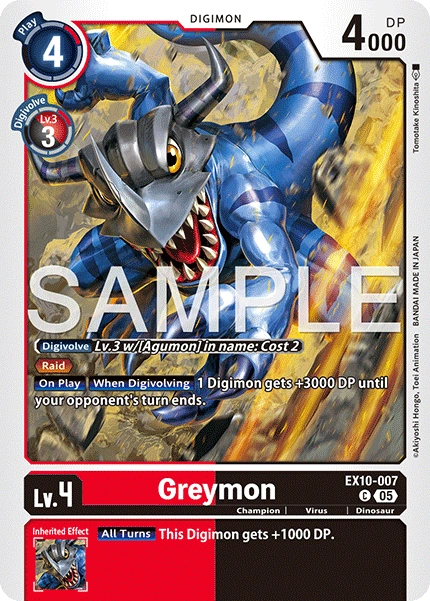 Greymon (EX10-007) | DigimonCardGame Wiki | Fandom
