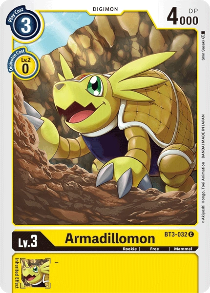 Armadillomon (BT3-032) | DigimonCardGame Wiki | Fandom