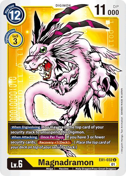 Magnadramon (EX1-032) | DigimonCardGame Wiki | Fandom