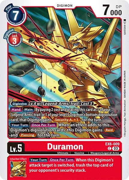 Duramon (EX6-009) | DigimonCardGame Wiki | Fandom