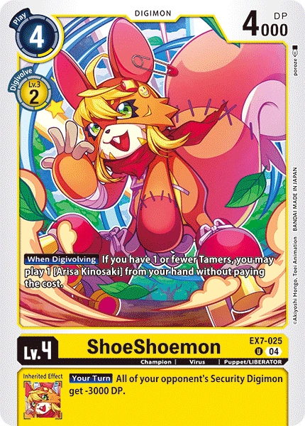 ShoeShoemon (EX7-025) | DigimonCardGame Wiki | Fandom